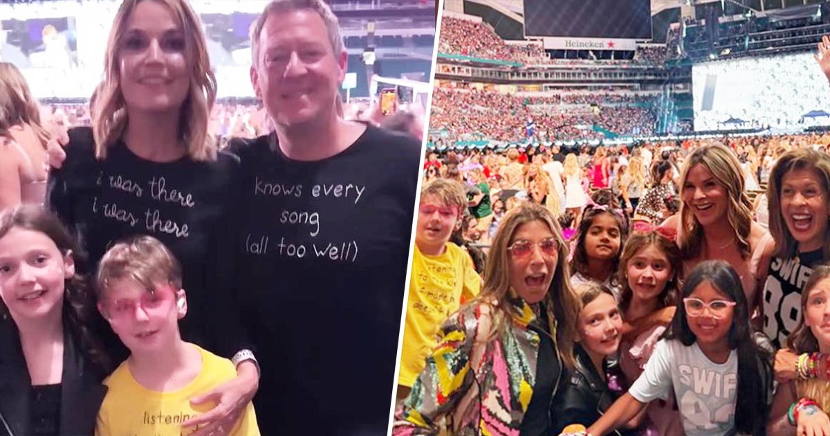 Savannah Guthrie, Hoda Kotb, Jenna Bush Hager Attend Taylor Swift Miami ...