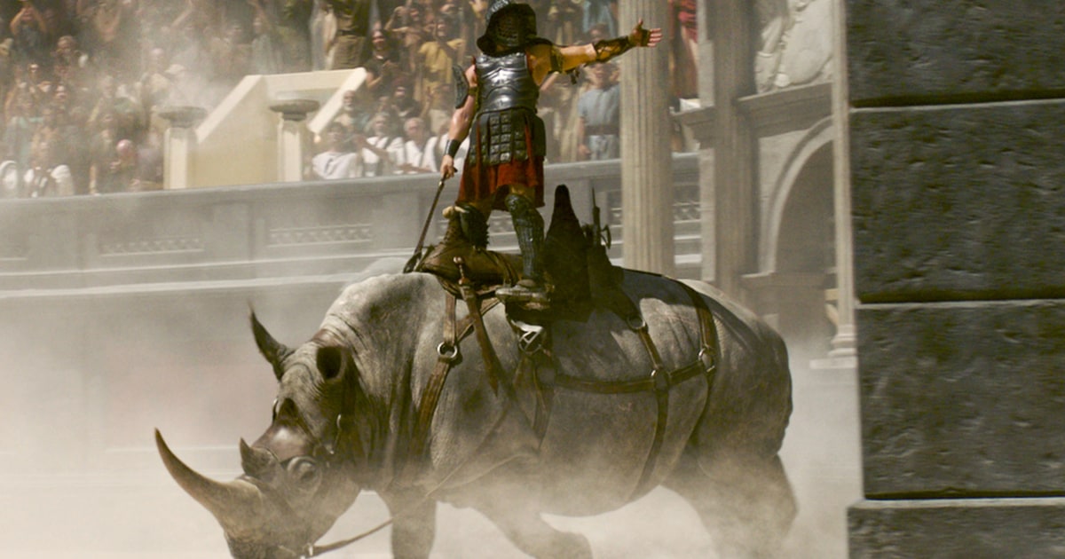'Gladiator II' Animals: Were There Rhinos, Baboons and Sharks in the ...