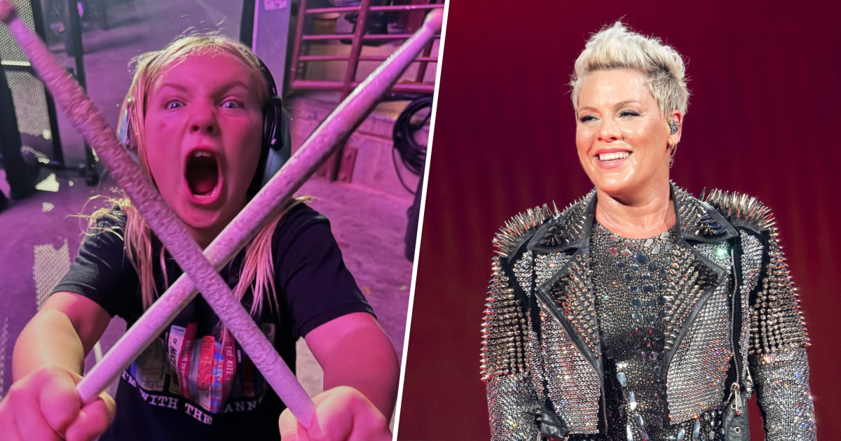Pink's Son Jameson Makes 'Drumming Debut' at Her Final Concert