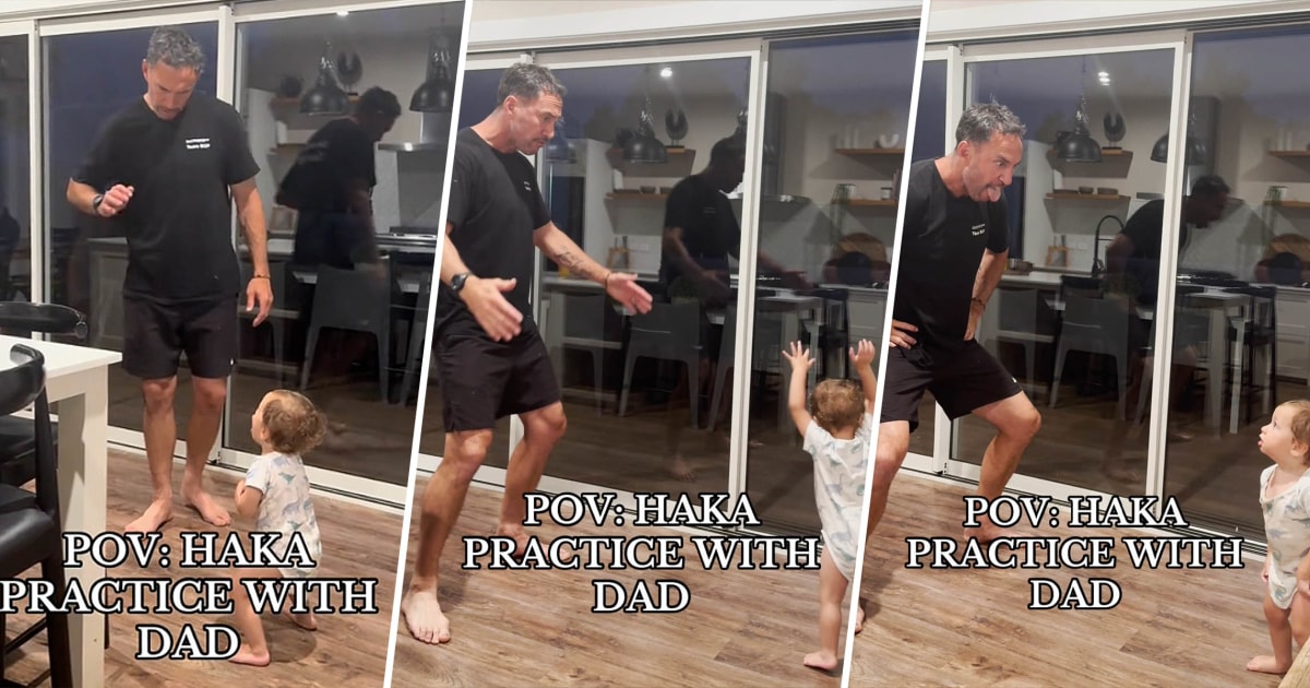 1-Year-Old Boy Performing The Haka With His Dad Goes Viral On TikTok
