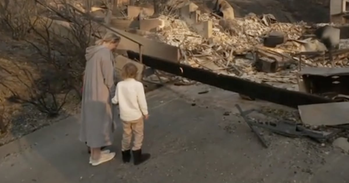What One Mom Is Telling Her Kids After Losing Home In California ...