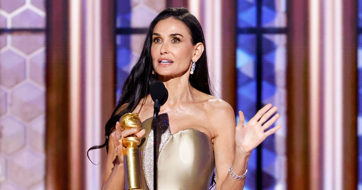 What Demi Moore Said In Golden Globes Speech That Blew People Away
