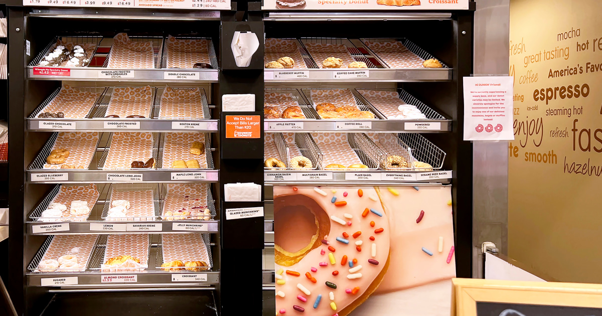 Dunkin’ Doughnut Shortage Reported in Stores Across US