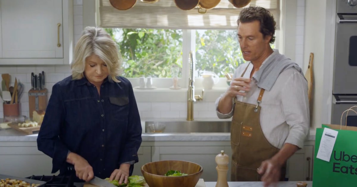 Martha Stewart Re Creates Salad Moment With Matthew Mcconaughey In