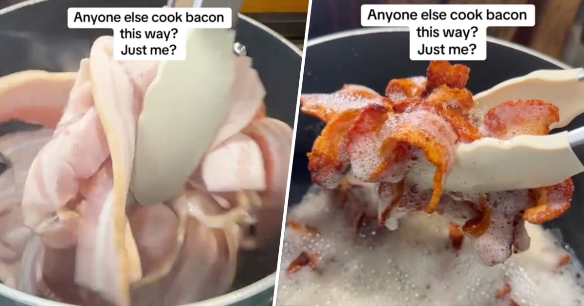 Woman’s Chaotic Bacon-Cooking Technique Shocks Internet