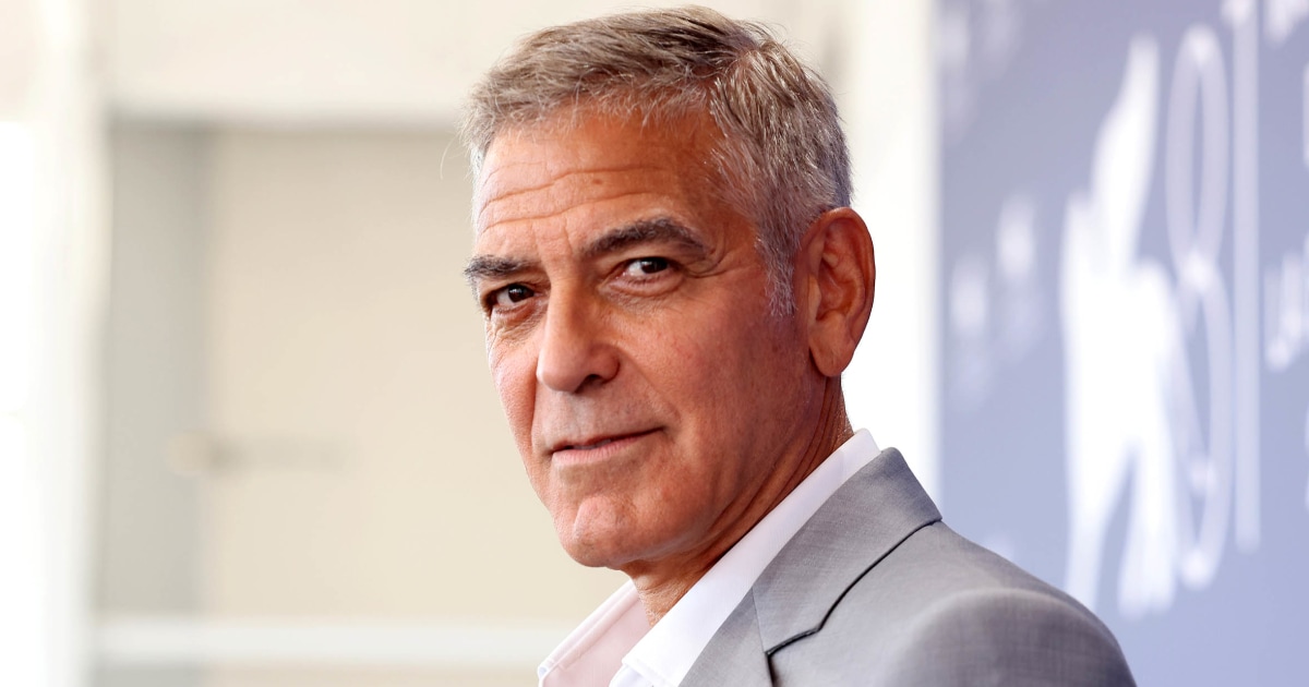 George Clooney Swaps Signature Silver Fox Look for Brunette Hair