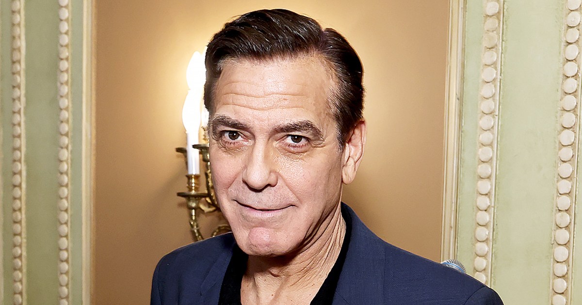 George Clooney Mocks His New Hair Color During Portrait Reveal