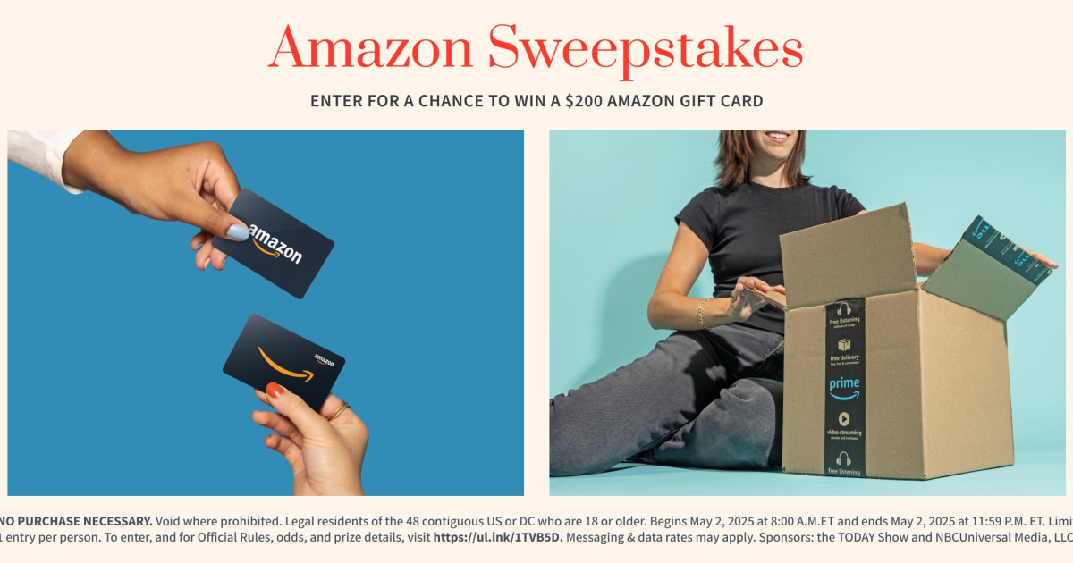 Enter our Amazon gift card sweepstakes