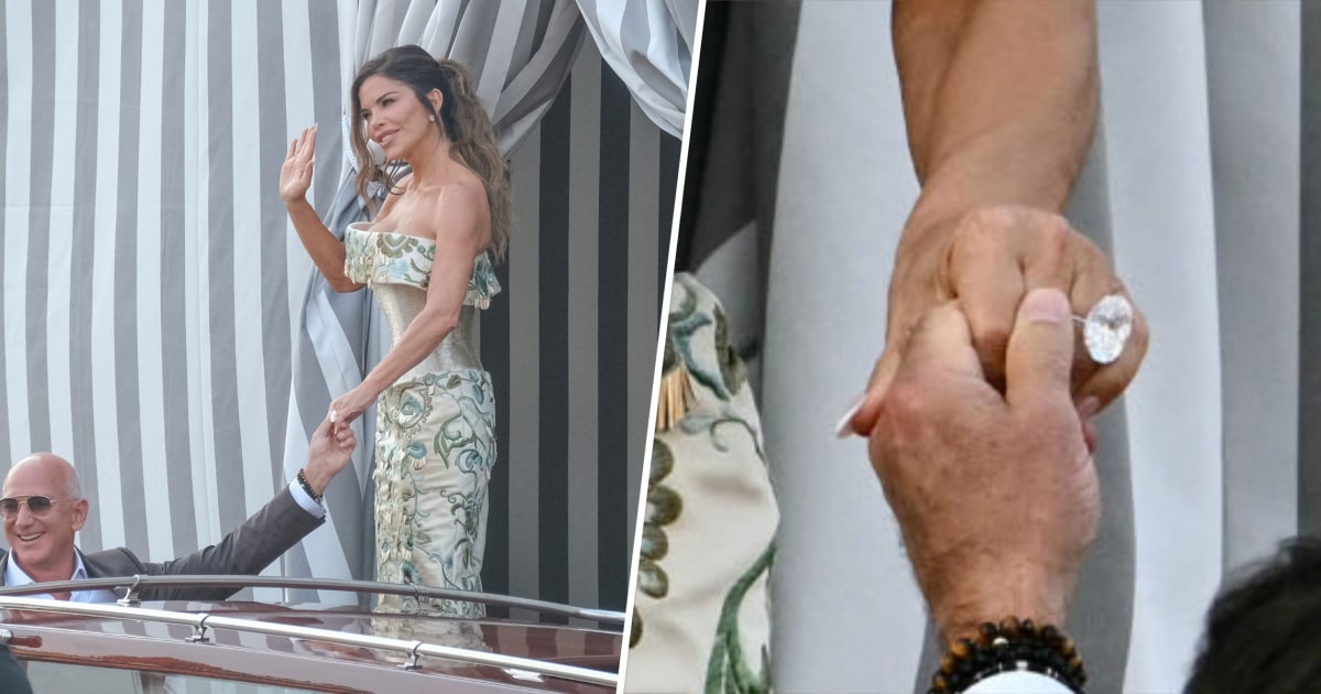 Lauren Sánchez, Jeff Bezos Step Out In Venice Ahead of Wedding