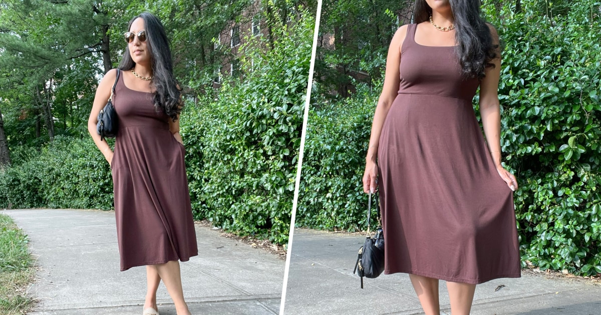 Ododos Square Neck Midi Dress Review