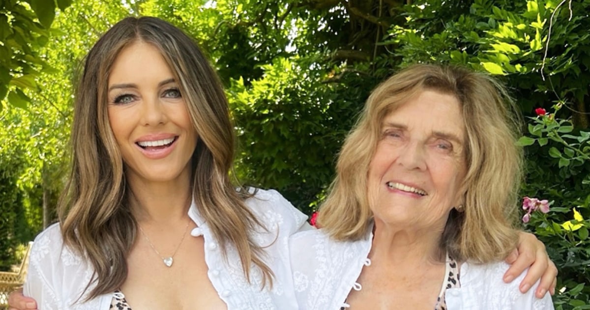 Elizabeth Hurley Twins With 85-Year-Old Mom in New Swimsuit Photo