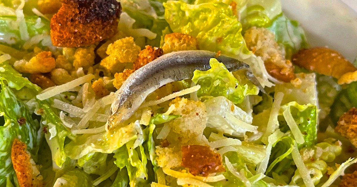 Do Whole Anchovies Belong on Caesar Salad? Viral Video Sparks Question