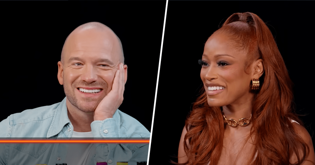 Keke Palmer Kisses 'Hot Ones' Host Sean Evans After He Revealed Crush