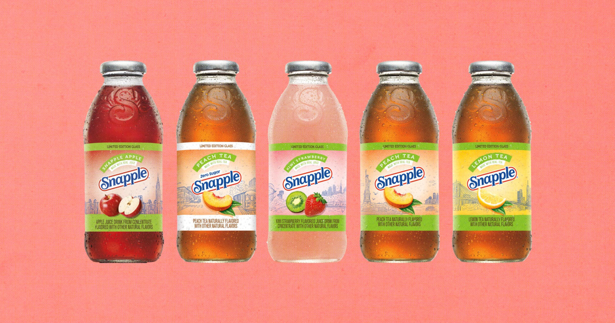 Snapple’s Iconic Glass Bottles Are Returning For a Limited Time