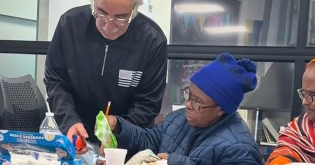 Refugee Learning English Brings Food for His Class Every Week