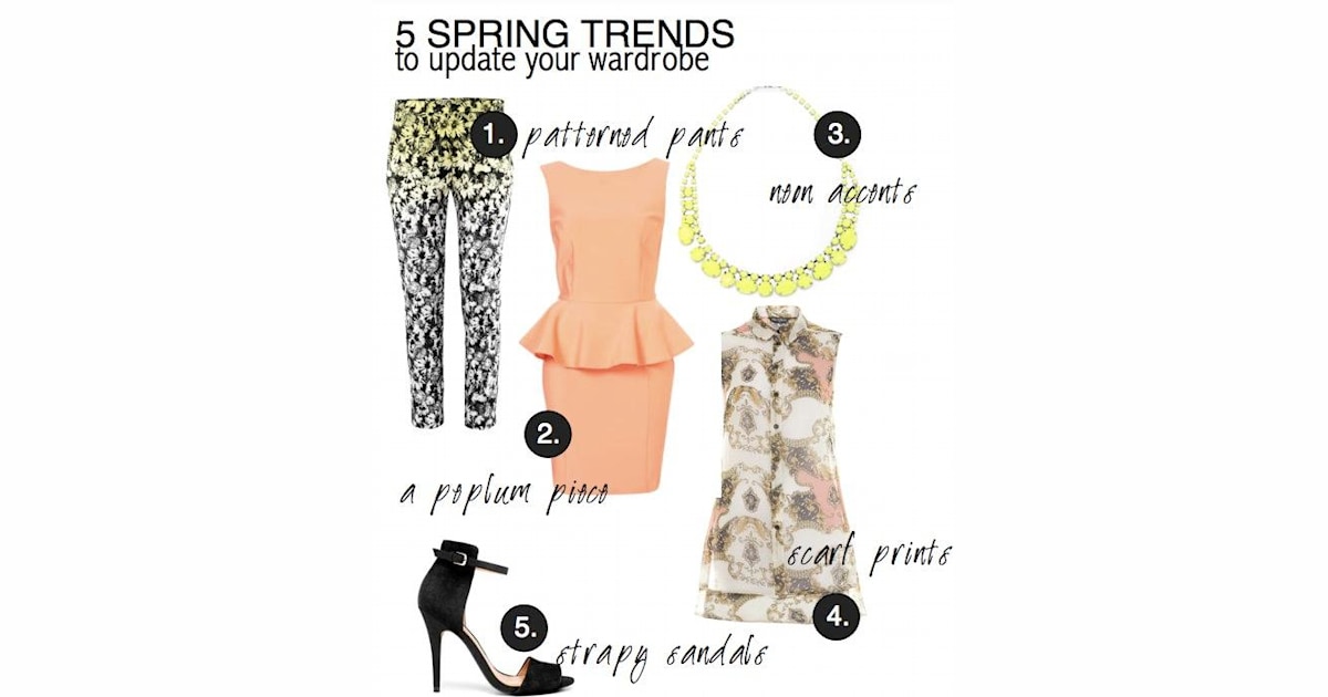 5 fun spring trends to update your wardrobe