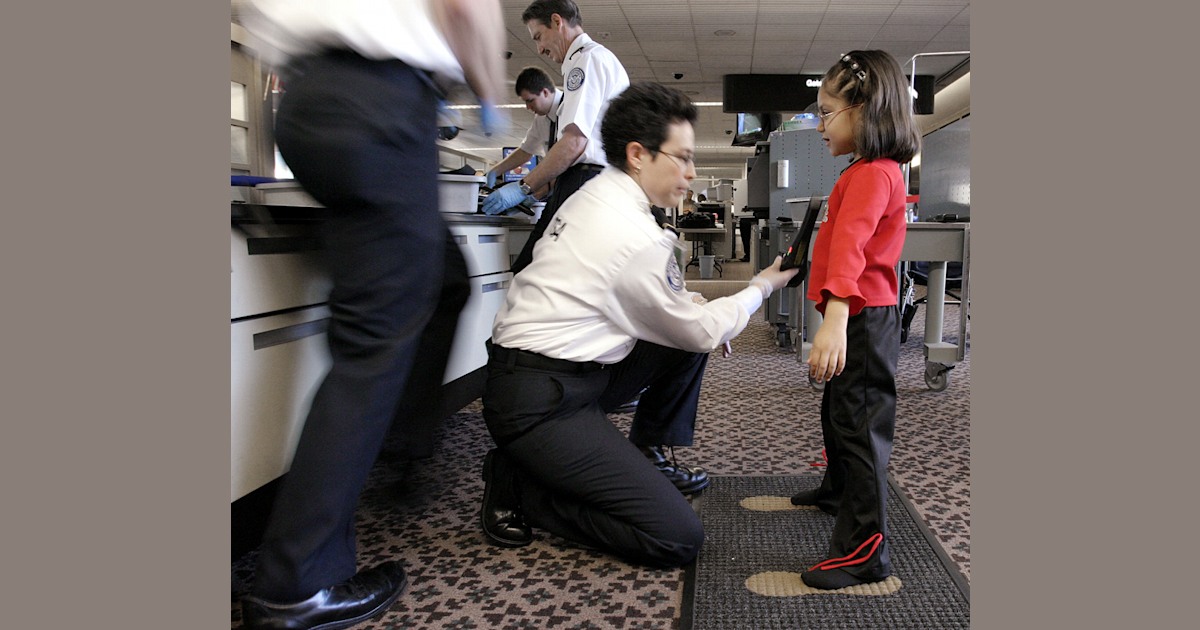 Parents angry about airport security frisking kids