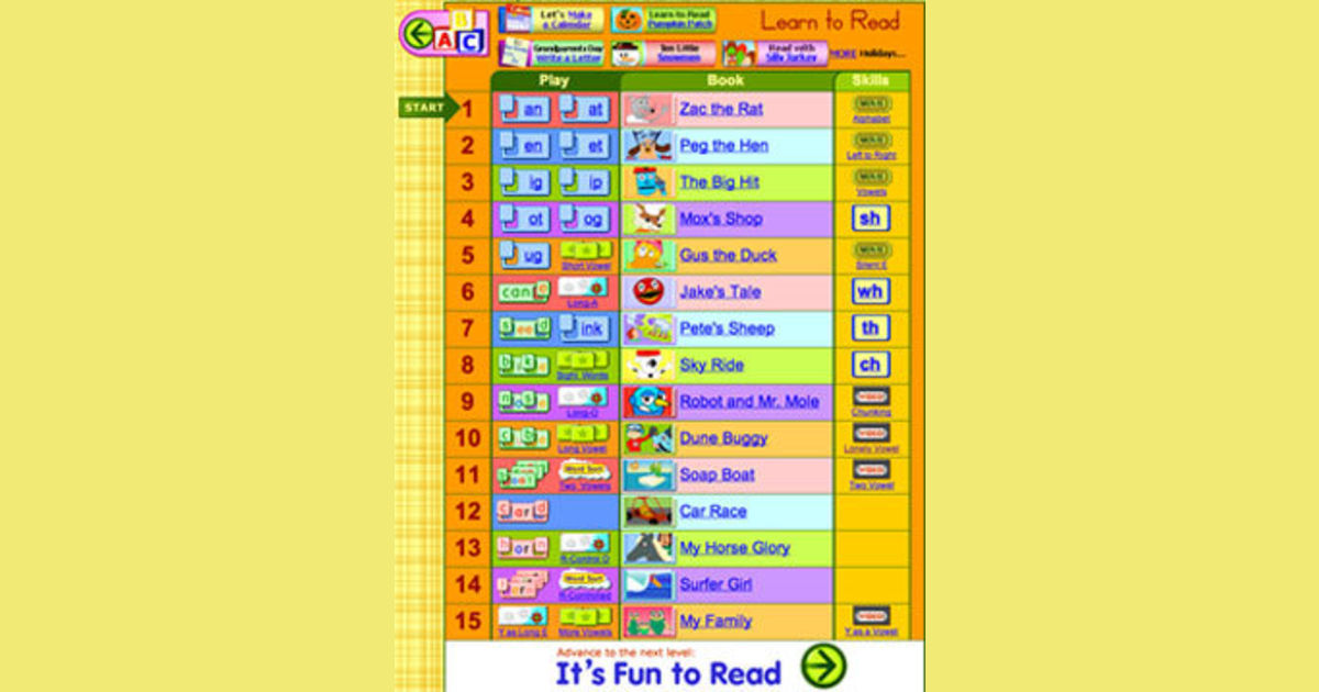 Sites that build your child's math and reading skills