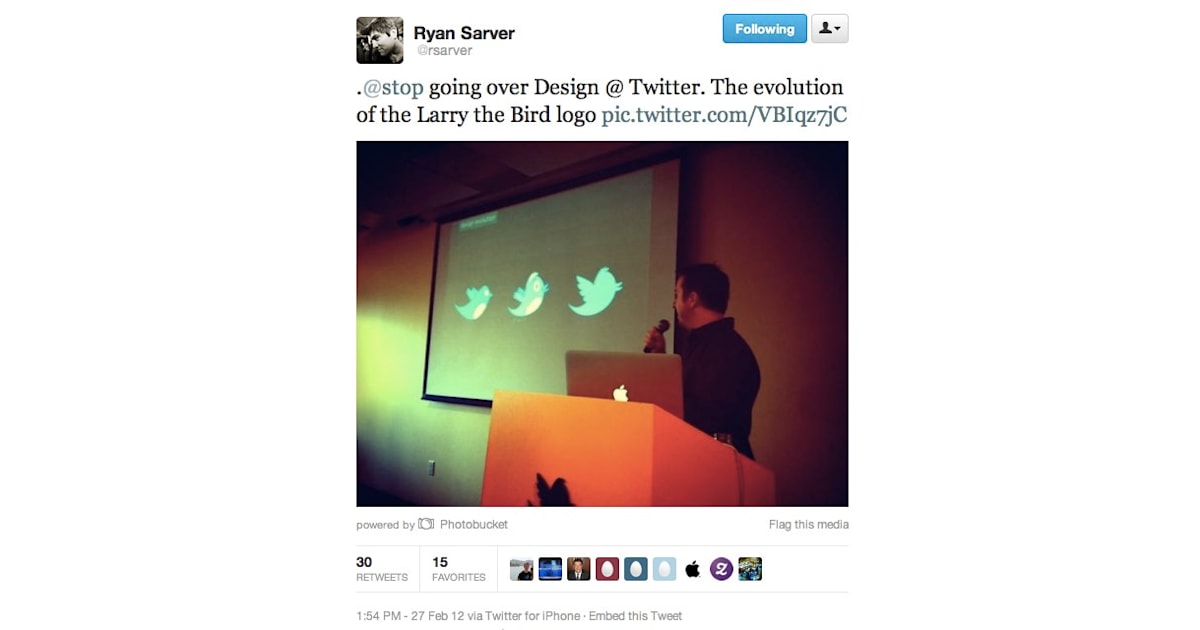 The Twitter bird has a name: Larry