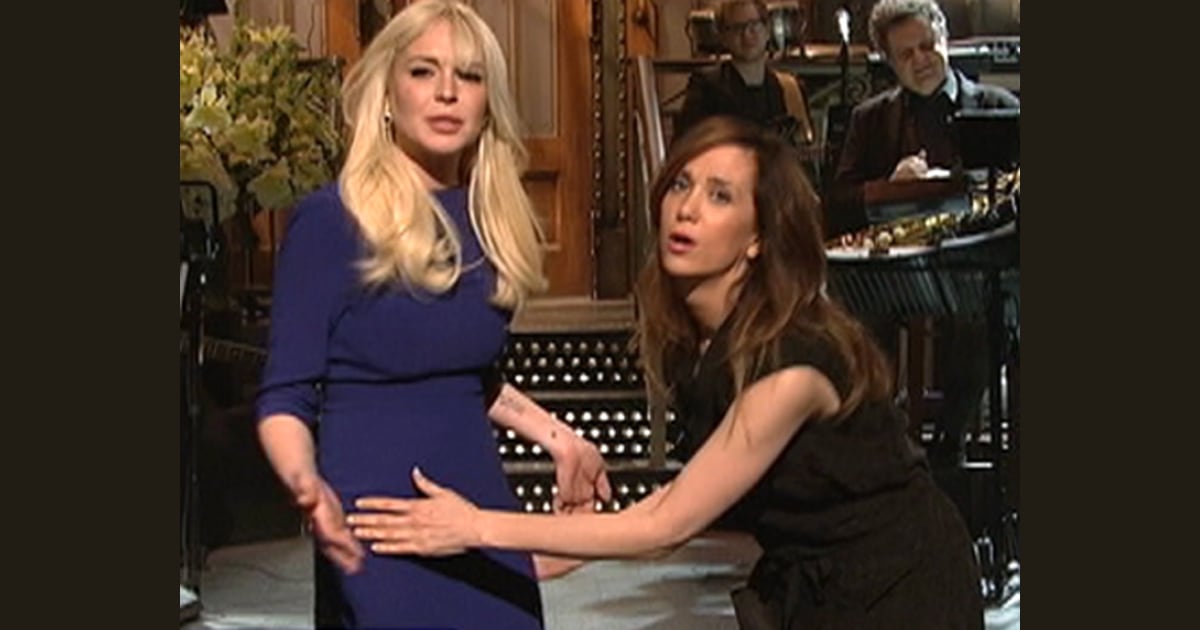 Lindsay Lohan returns to 'SNL,' and gets lots of support from the cast ...