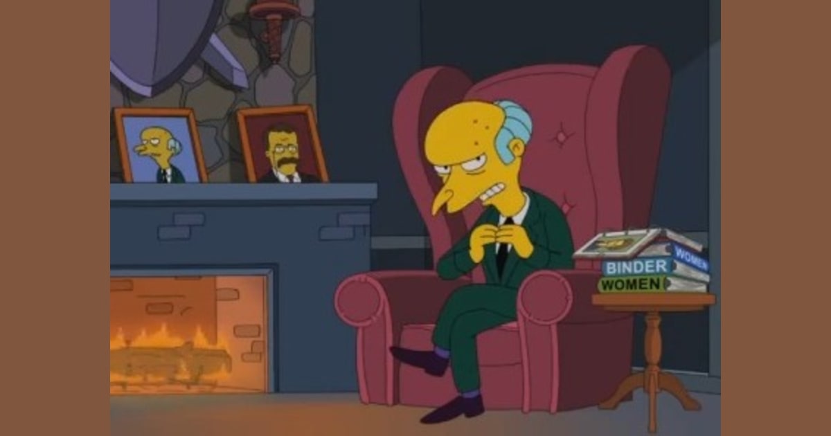 'Simpsons' boss Mr. Burns endorses Mitt Romney for president