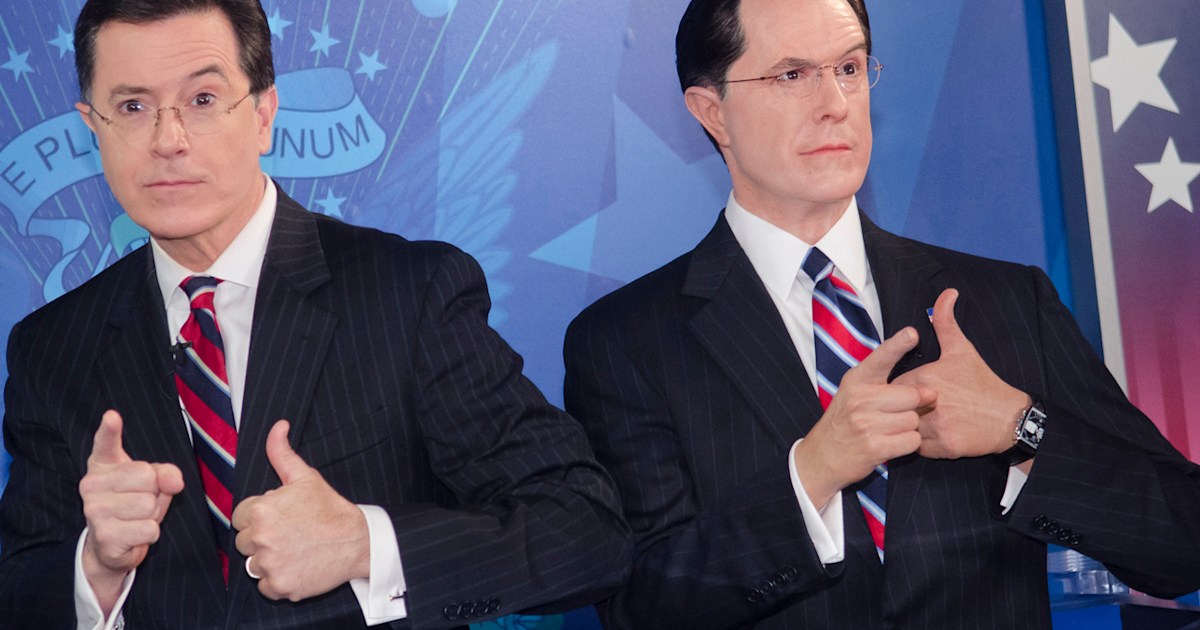 Stephen Colbert's wax figure unveiled at Madame Tussauds DC