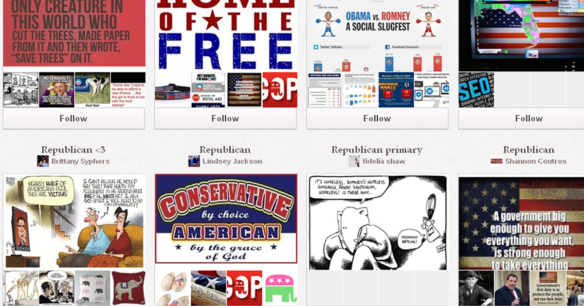 Pinterest gets political with bipartisan boards