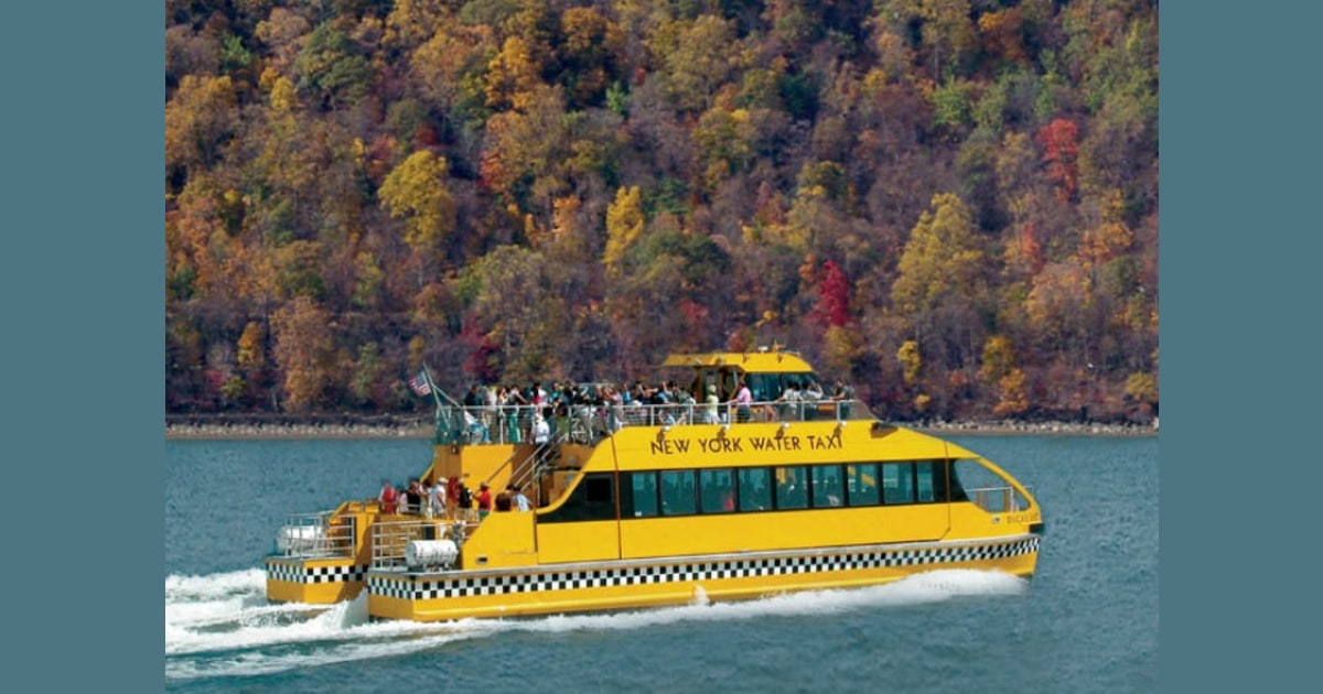 Enjoy fall foliage by boat