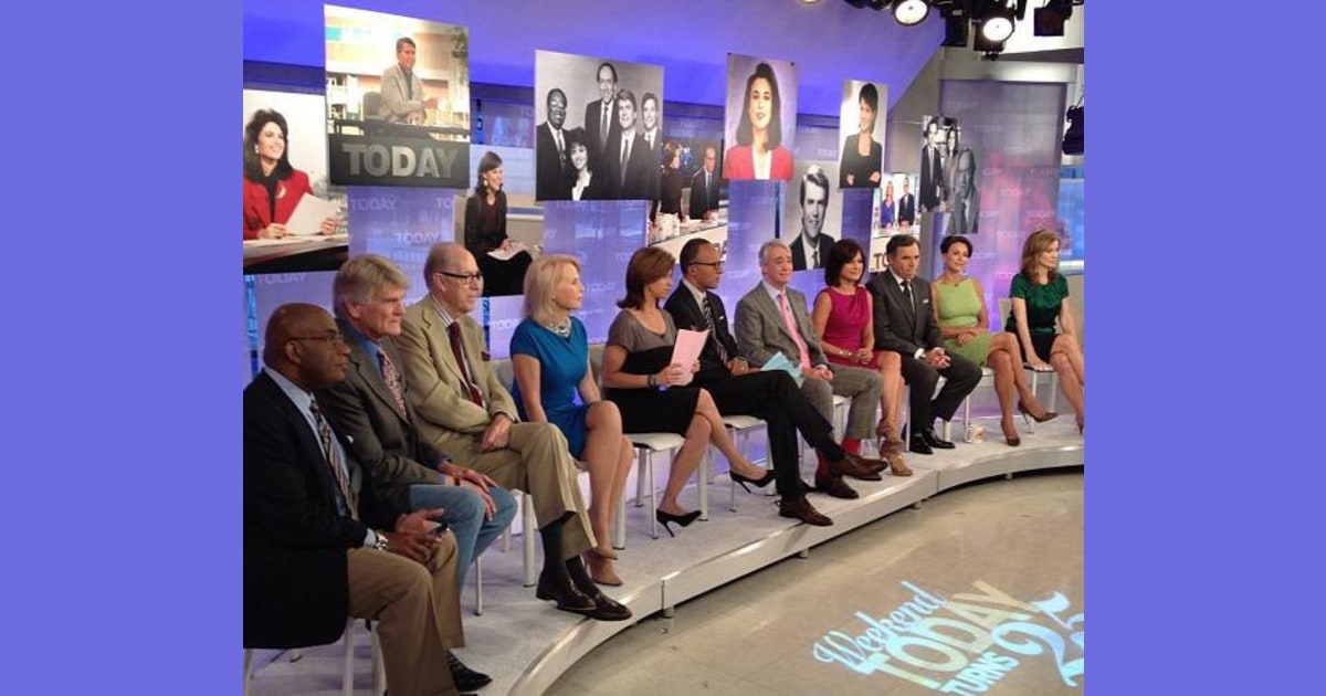 TODAY celebrates 25 years of weekend broadcasts