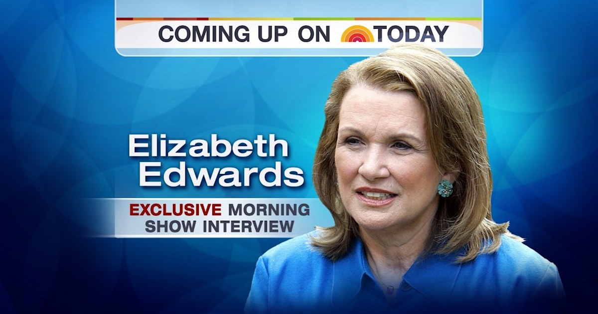 Elizabeth Edwards exclusive