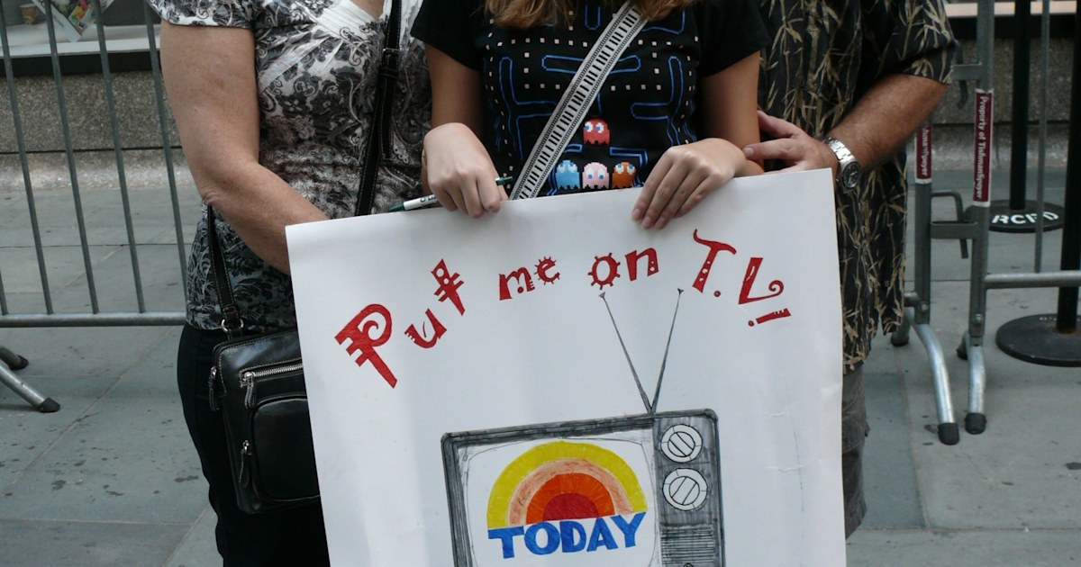 Images from the Plaza: 'Put Me On TV TODAY'