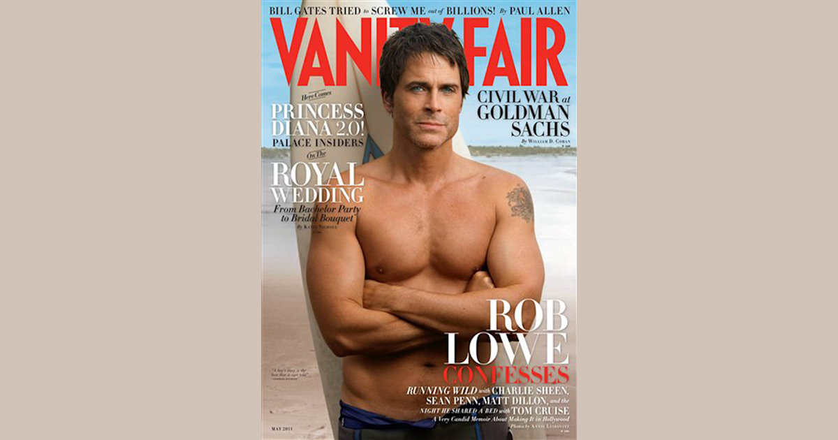 Rob Lowe and Charlie Sheen's race to 'play harder'