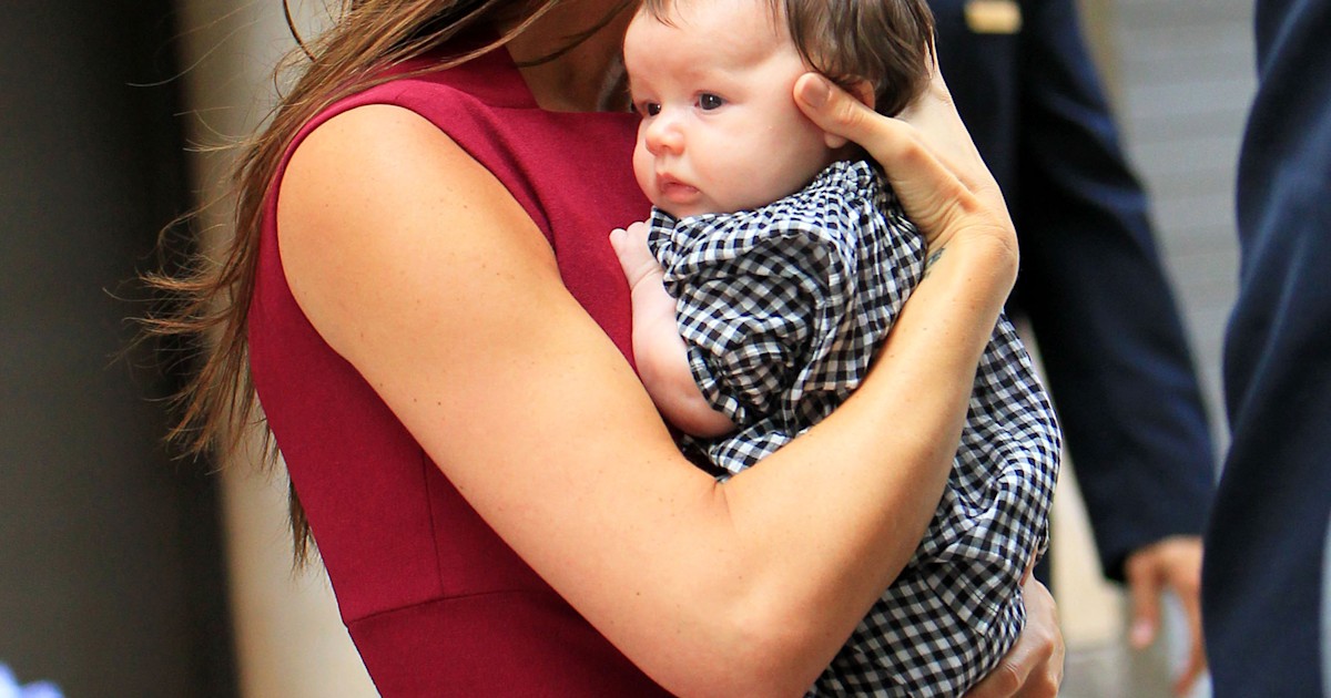 Beckham baby joins mom for Fashion Week in New York