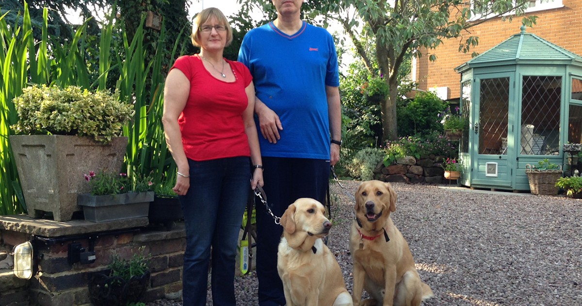 Guide dogs, then blind owners, fall in love