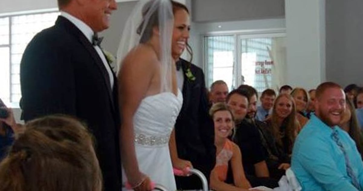 'Dreams do come true': Paralyzed bride walks the aisle