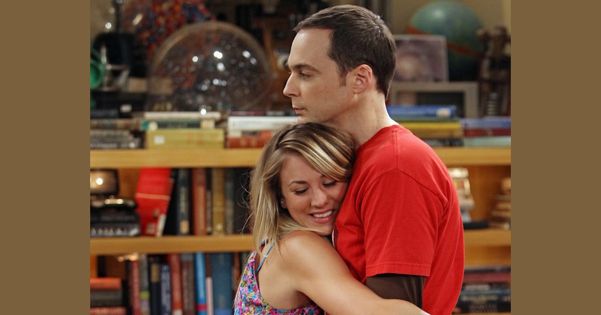 sheldon awkward hug