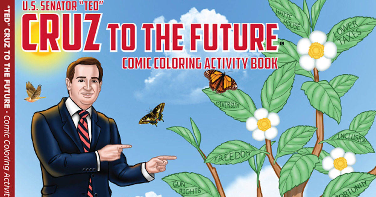 Ted Cruz coloring book selling out fast