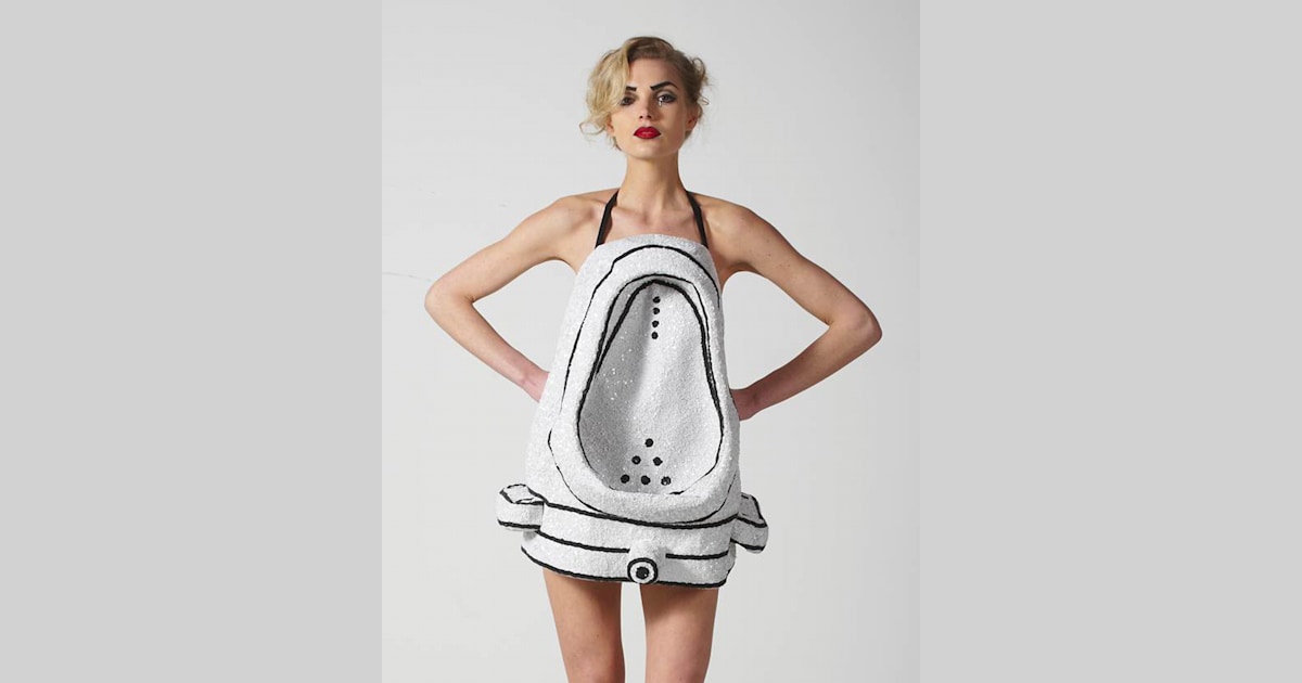 Put on a potty dress! Urinal frock for sale