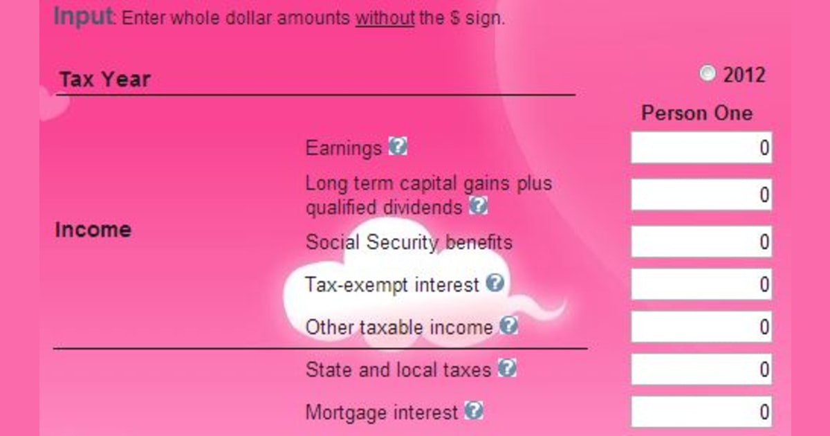 Tax tool shows whether you may pay a marriage penalty