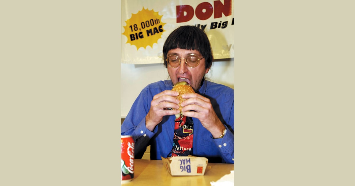 One man, 39 years, 25,000 Big Macs