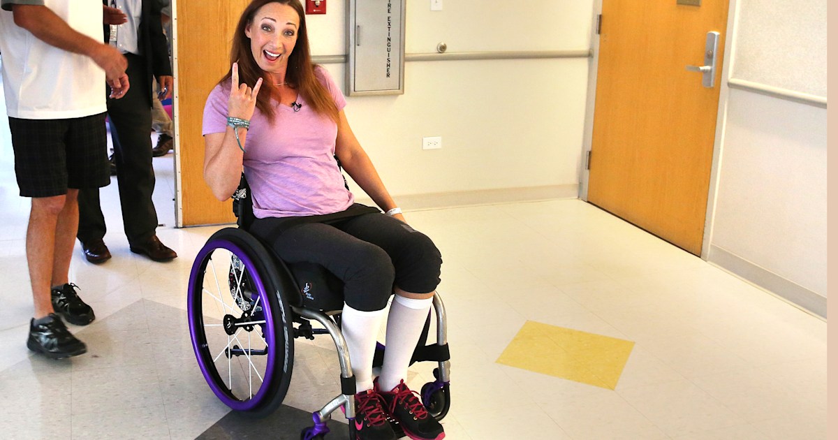 Olympian Amy Van Dyken-Rouen leaves hospital after spine injury