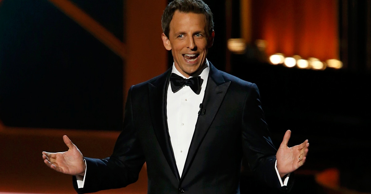 'Late Night's' Seth Meyers brings laughs to Primetime Emmys