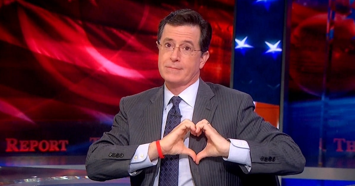 Stephen Colbert ends run on 'Report' with star-studded musical farewell