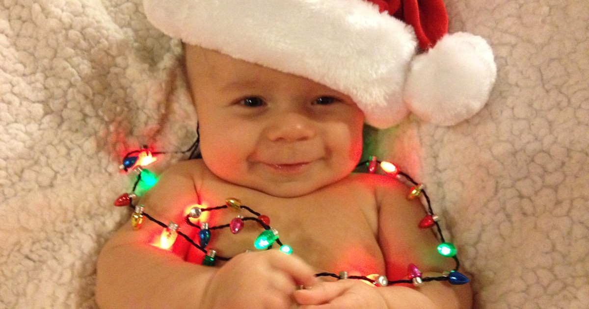 Behold, 13 babies dressed as Santa