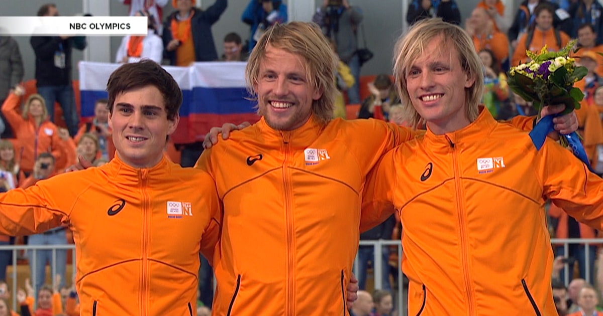 Dutch speed skating twins, teammmate win big