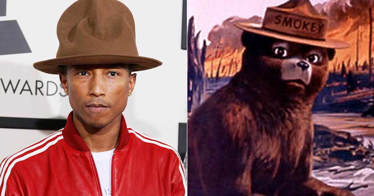 Pharrell's hat is the early winner at the Grammys