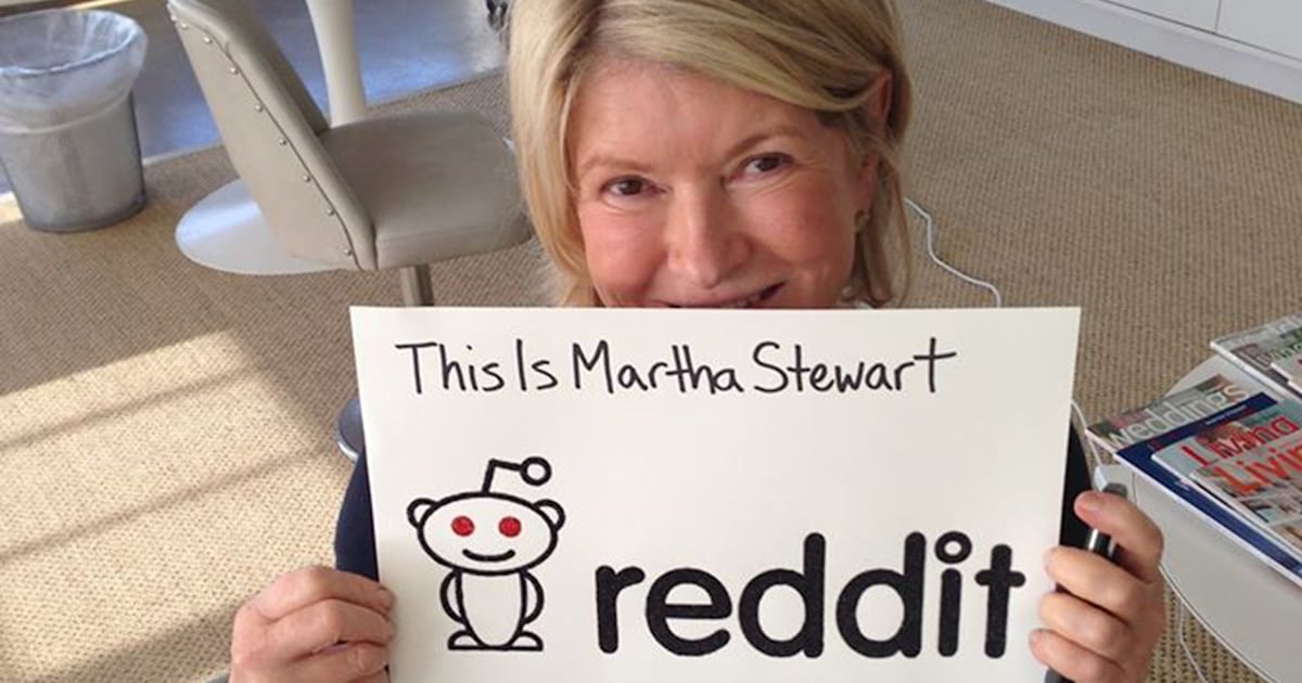 Martha Stewart Dishes On Snacks Snoop And Sex In Reddit S Latest AMA