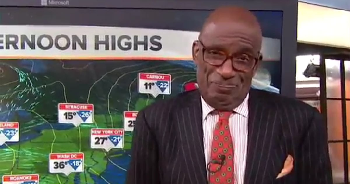 Al Roker gets way too happy in must-see weather forecast