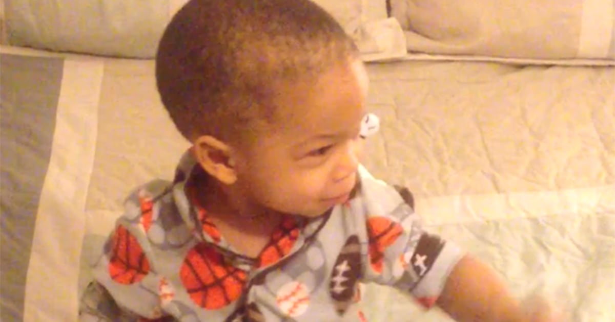 Baby wakes up dancing, thanks to Bruno Mars
