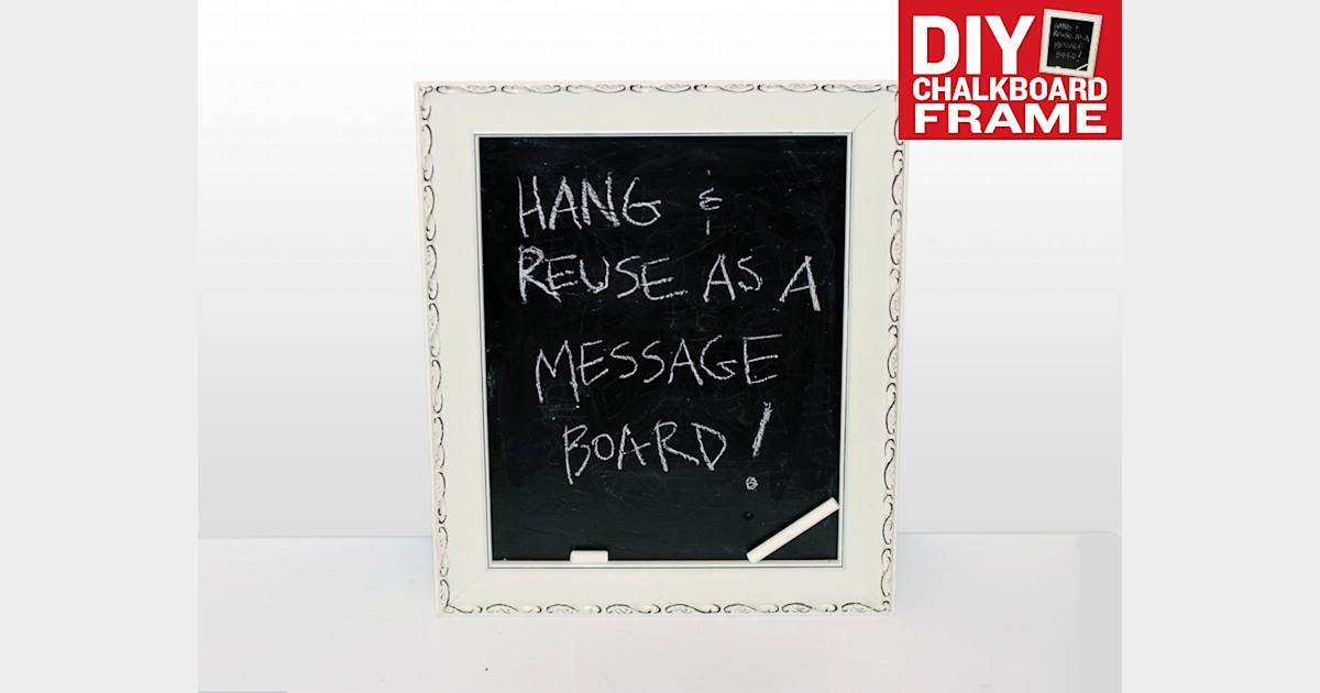 DIY Chalkboard Frame and Message Board